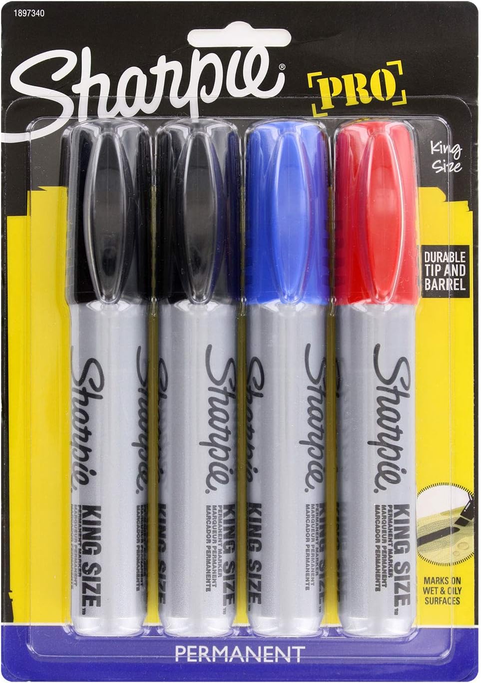 Amazon.com : Sharpie Pro King Size Permanent Markers, Chisel Tip ...