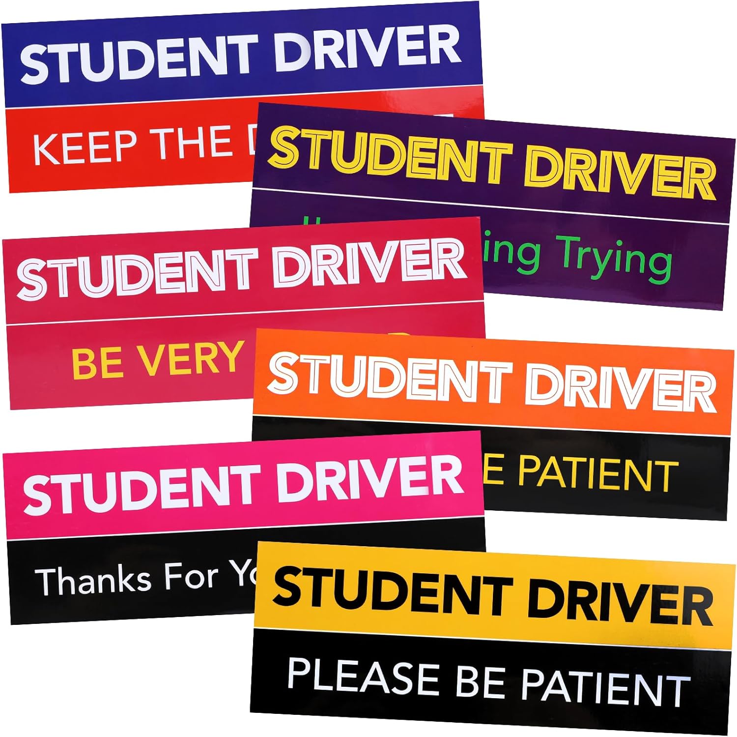 Amazon.com: DIYMAG 6Pcs Student Driver Magnet for Car, 9" x 3.2" New ...