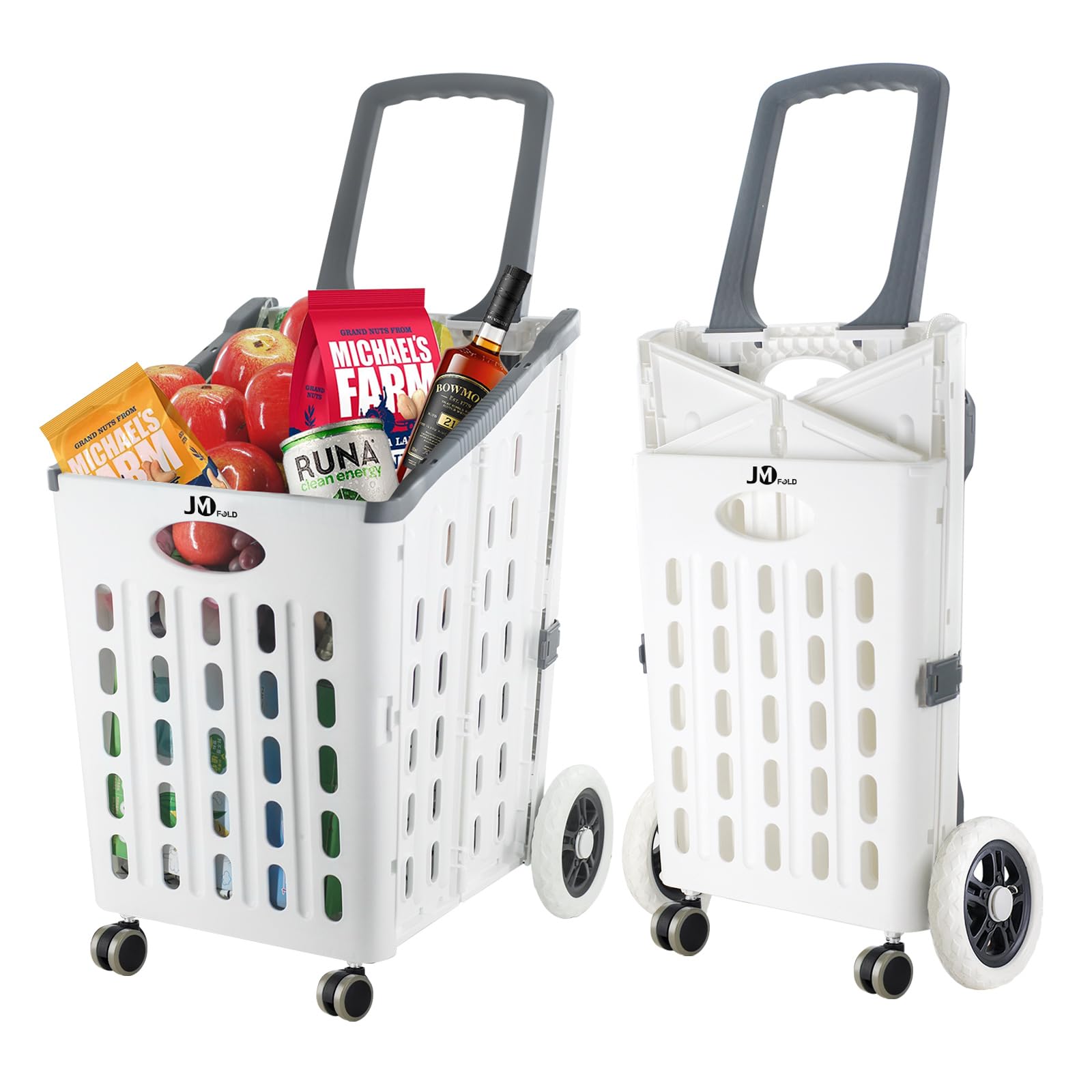 Amazon.com: JMFOLD Shopping Cart for Groceries, 75L Extra Large ...