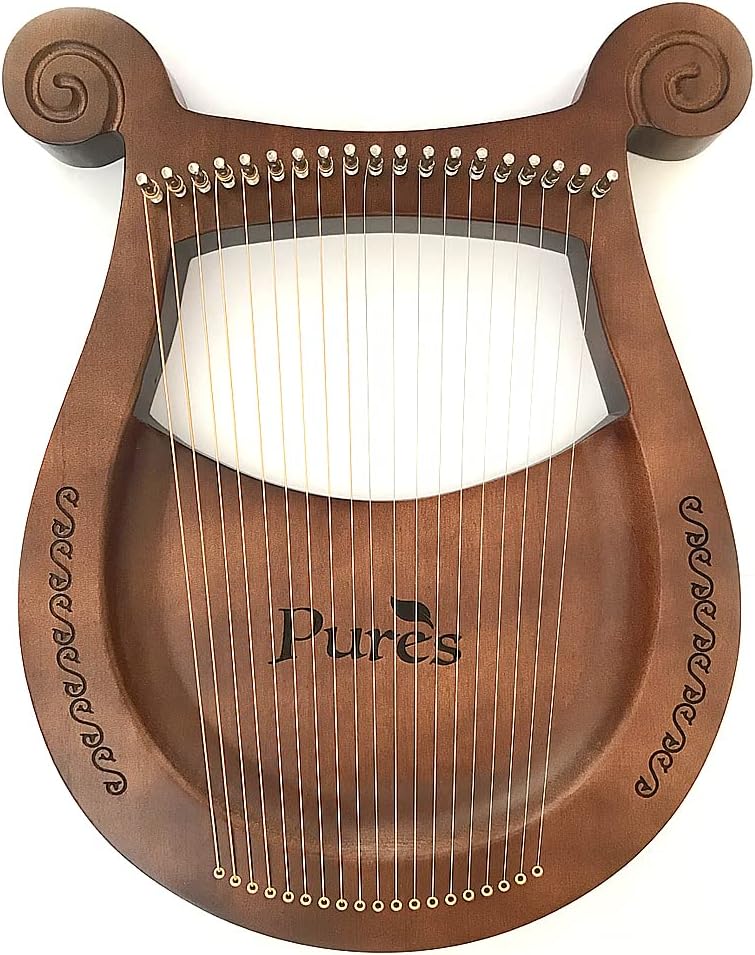 Amazon.com: Lyre Harp, 19-String Solid Body Angel Lyre With Tuning ...