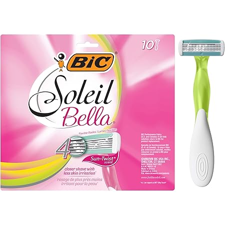 Amazon.com: BIC Soleil Bella Sun-Twist Scented Women's 4-Blade ...