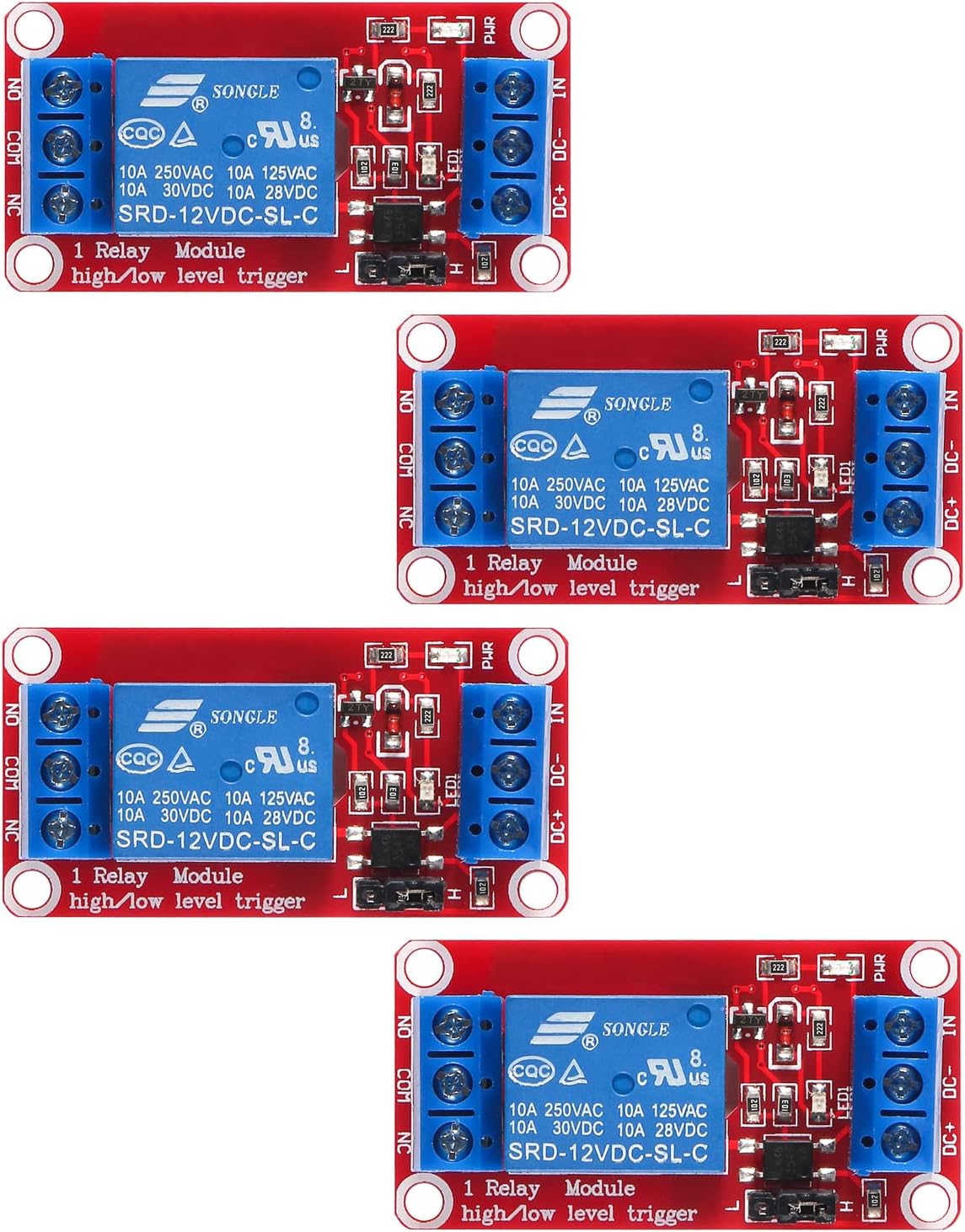 Amazon.com: Tolako 5v Relay Module 5V Indicator Light LED 1 Channel ...