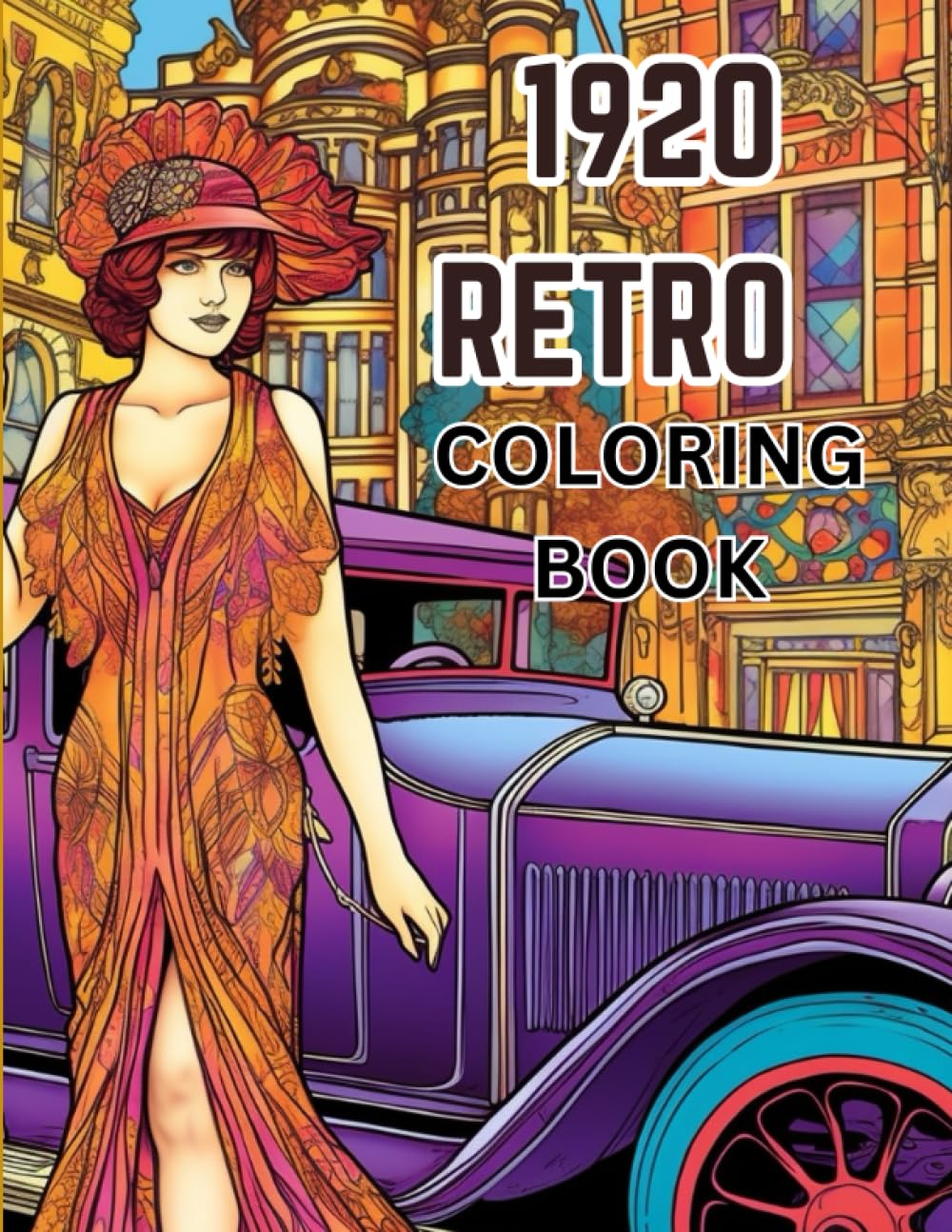 Amazon.com: 1920 RETRO VINTAGE COLORING BOOK: 33 images from the 1920s ...