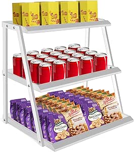 Amazon.com: Snack Rack, 3 Tier Snack Display Rack Metal Candy Display ...