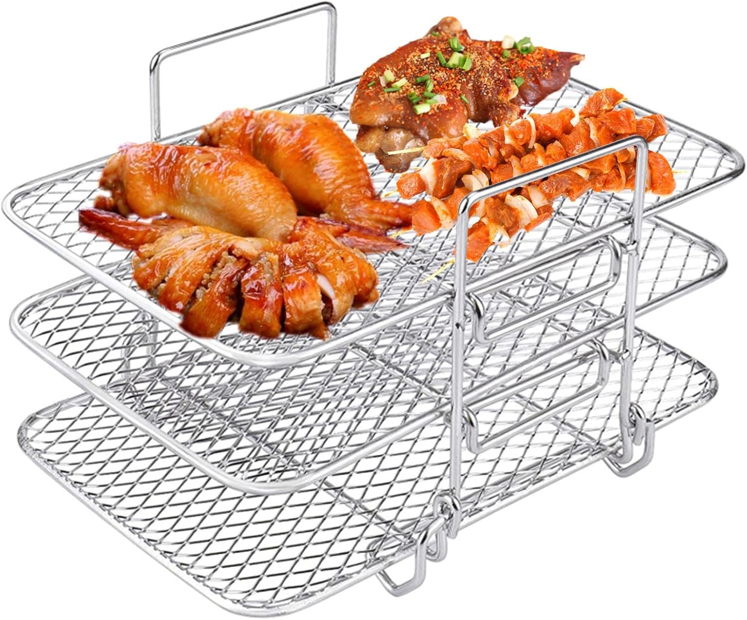 Amazon.com: Stackable Baking Racks | Bacon Rack for Oven - Baking Rack ...