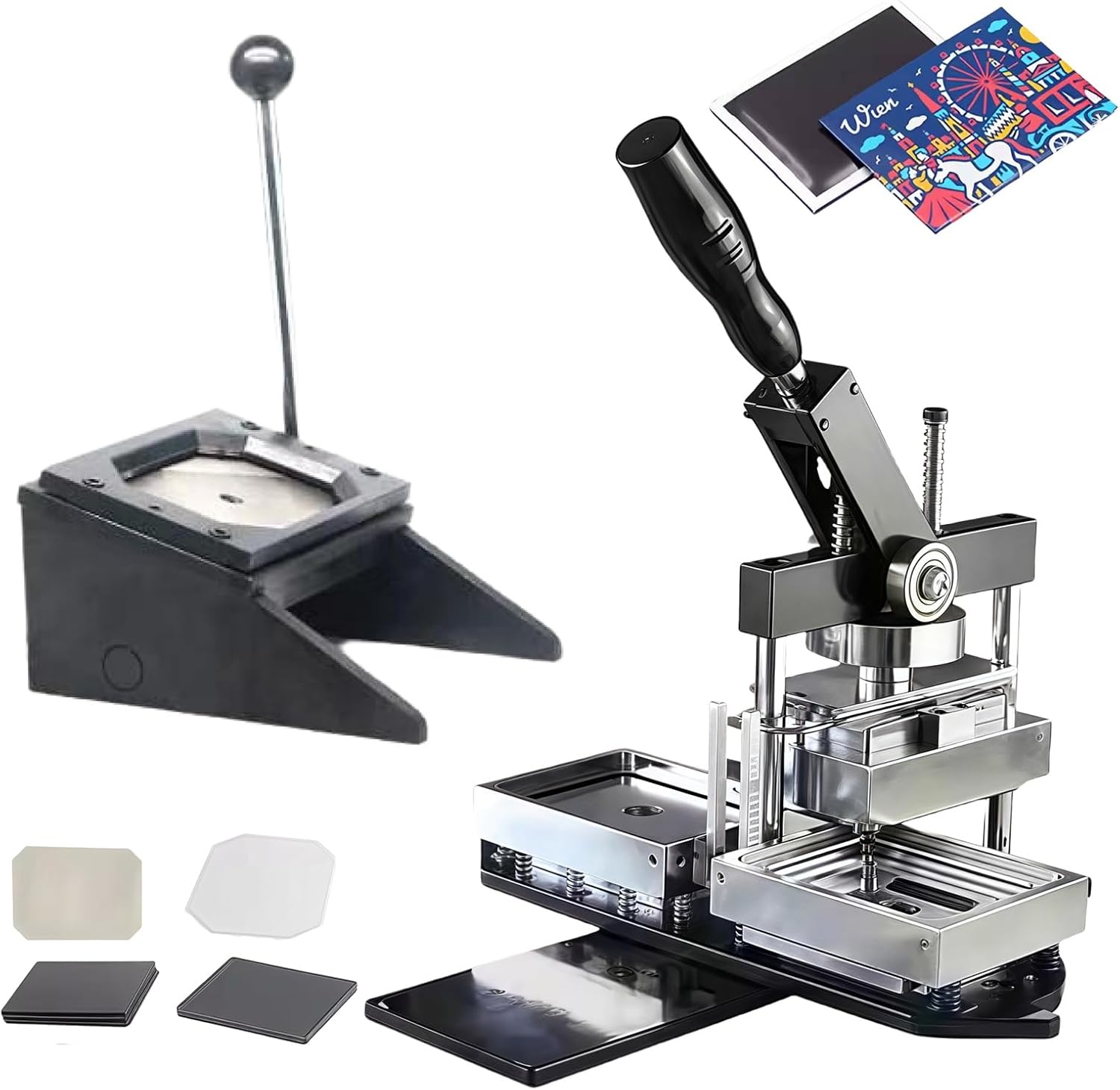 Amazon.com: 3.5x2.5(90 * 65cm) Magnet Maker Machine DIY Magnet & Button ...