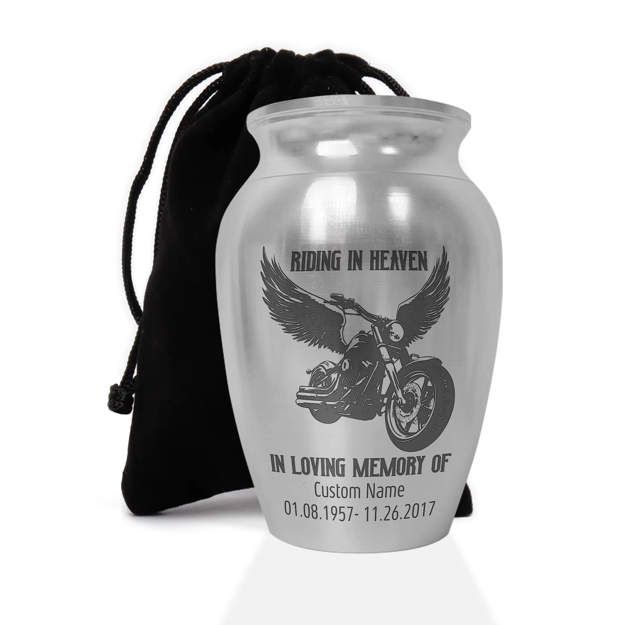 Amazon.com: Artsy Woodsy Personalized Riding in Heaven Mini Urns ...