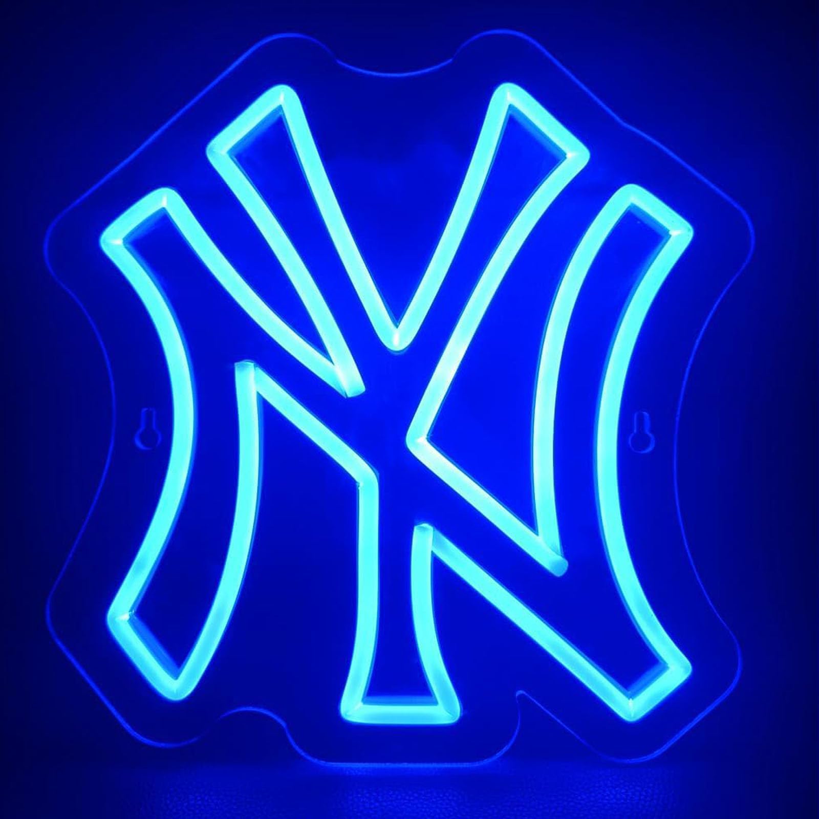 Amazon.com : Neon Sign for New York Yankees Logo,Man Cave Beer Bar Gift ...