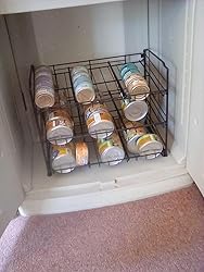 Amazon.com: SimpleHouseware Stackable Metal Can Rack Organizer, Bronze ...