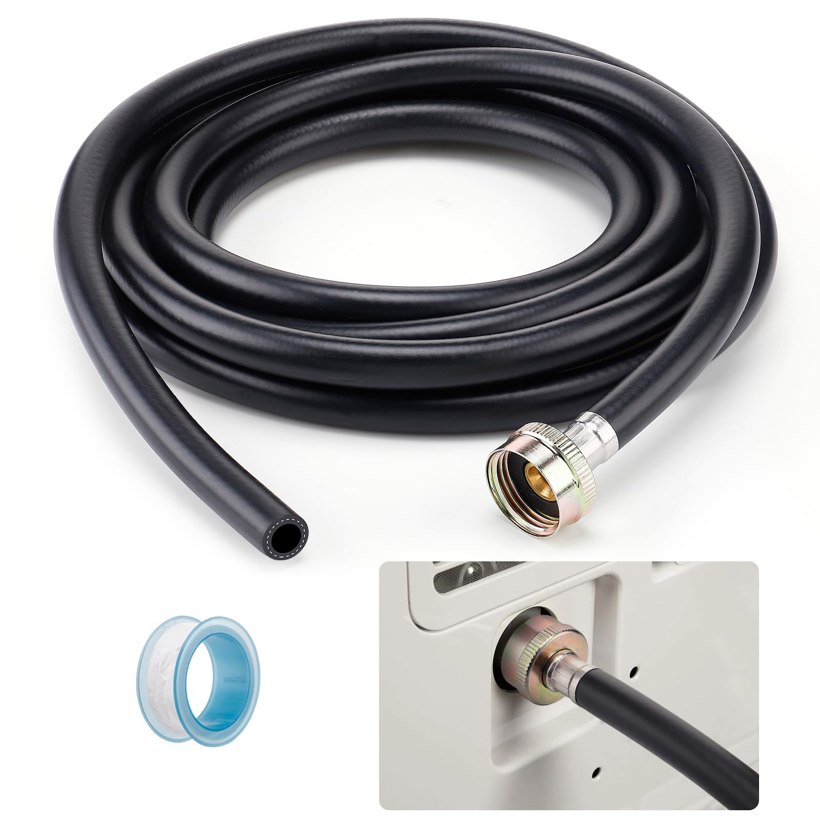 Amazon.com: Leakproof Dehumidifier Drain Hose 3/4" FHT - 12 FT ...