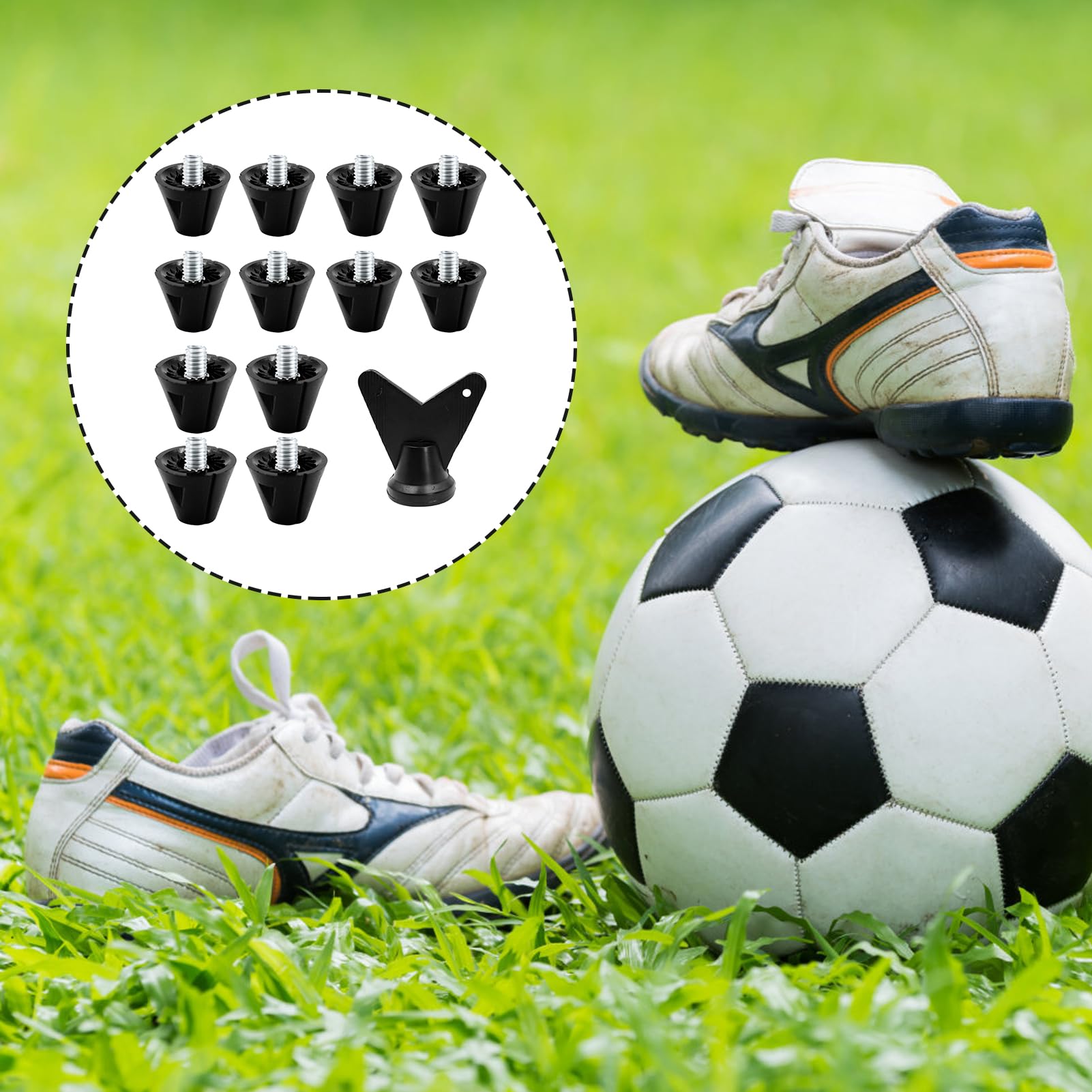 Replacement Screw On Football Cleats M5 Turf Shoe Spikes 12-Pack ...