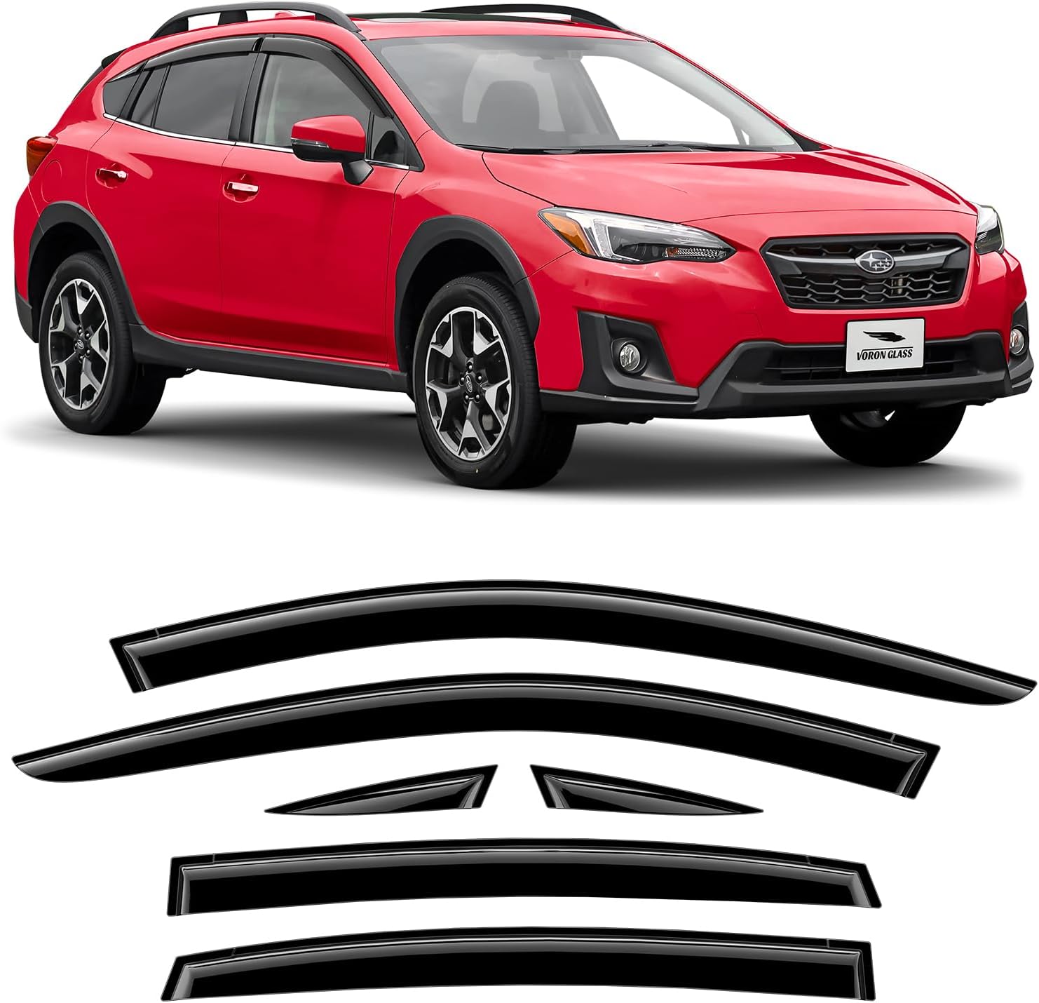 Amazon.com: 2022-2024 Tape-On Side Window Visor Deflectors for Subaru ...