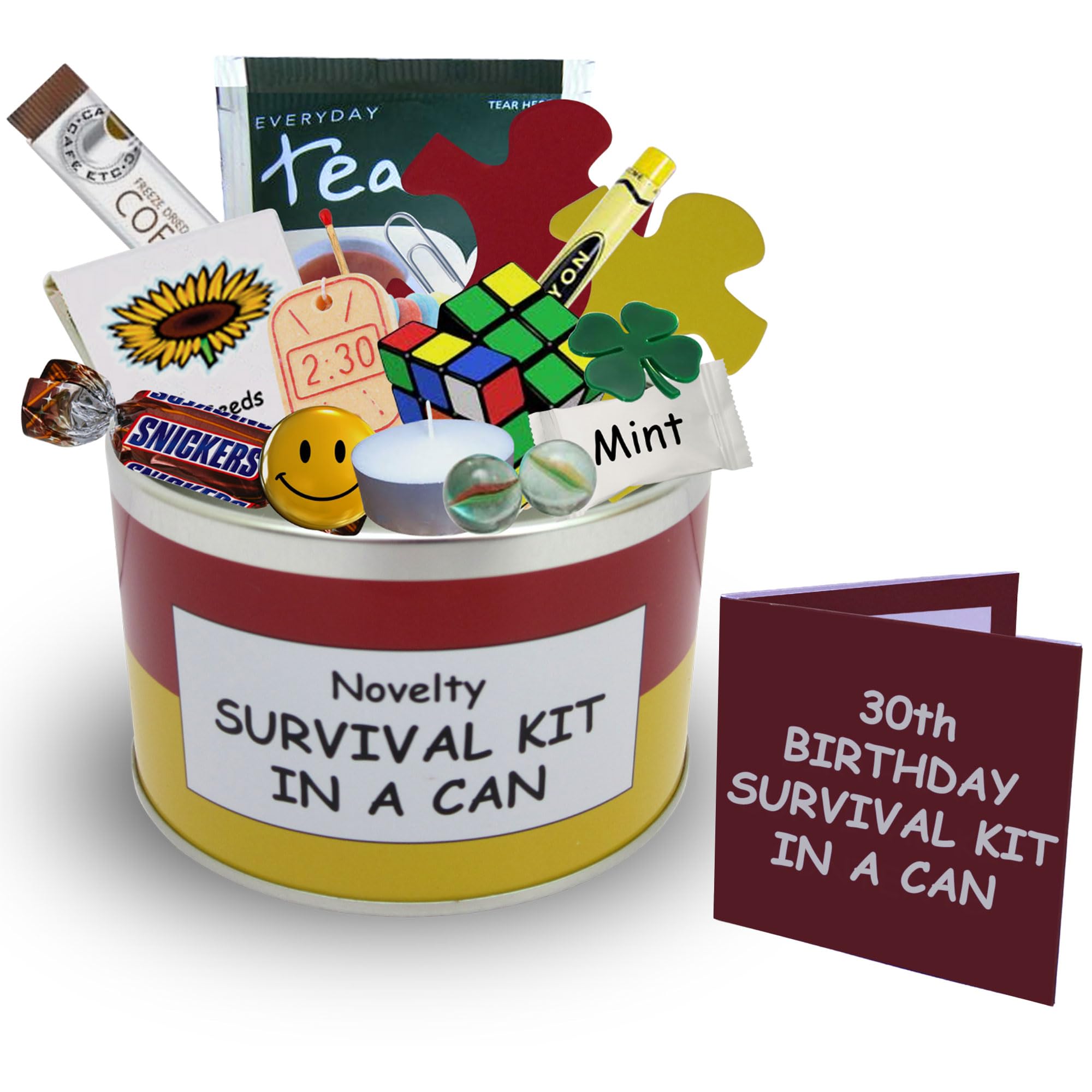 30th Birthday Survival Kit In A Can Gift. Novelty Funny 30th Birthday ...
