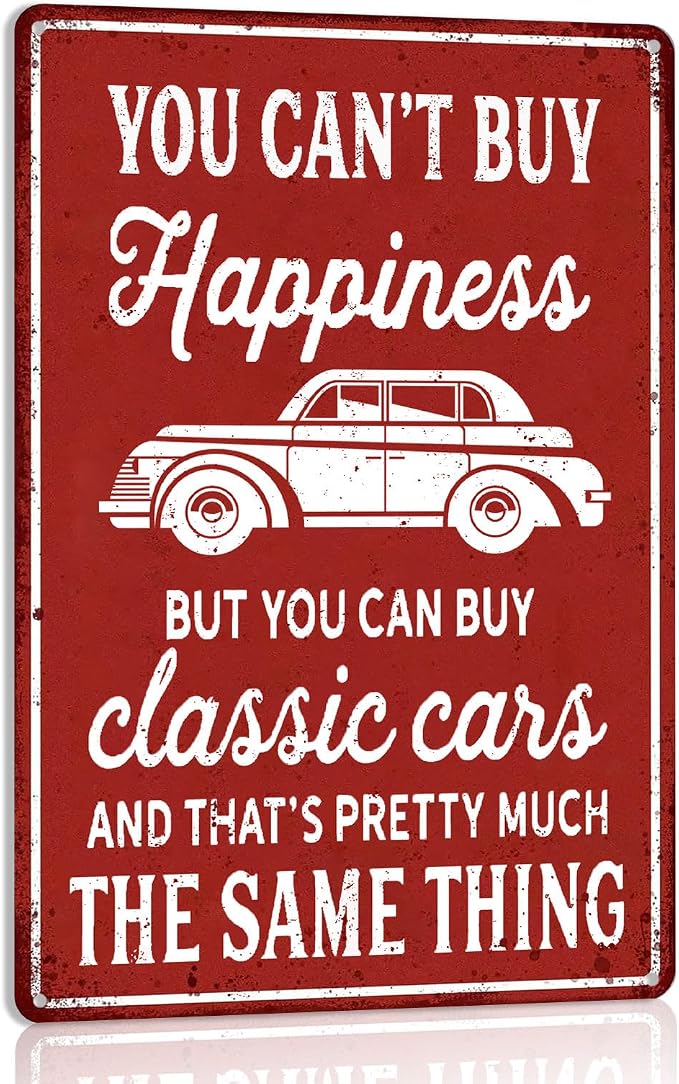 Amazon.com: Classic Car Gifts For Men Vintage Car Decor Funny Garage ...