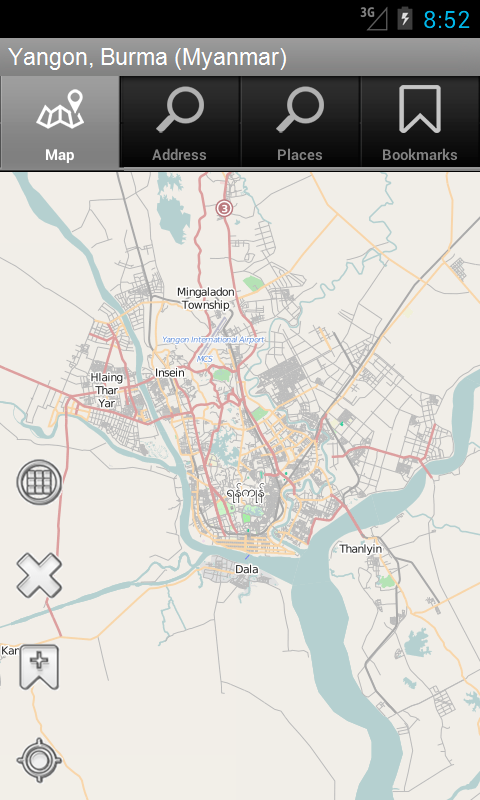 Yangon, Burma (Myanmar) Offline Map: Mad Map:Amazon.de:Appstore for Android
