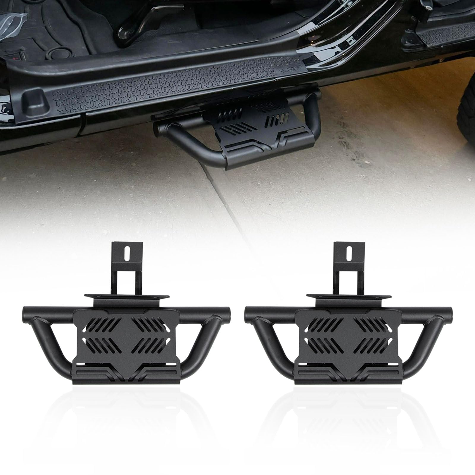 Amazon.com: Trumgeta 2X EZ Side Steps Fit for 2007-2018 Jeep Wrangler ...