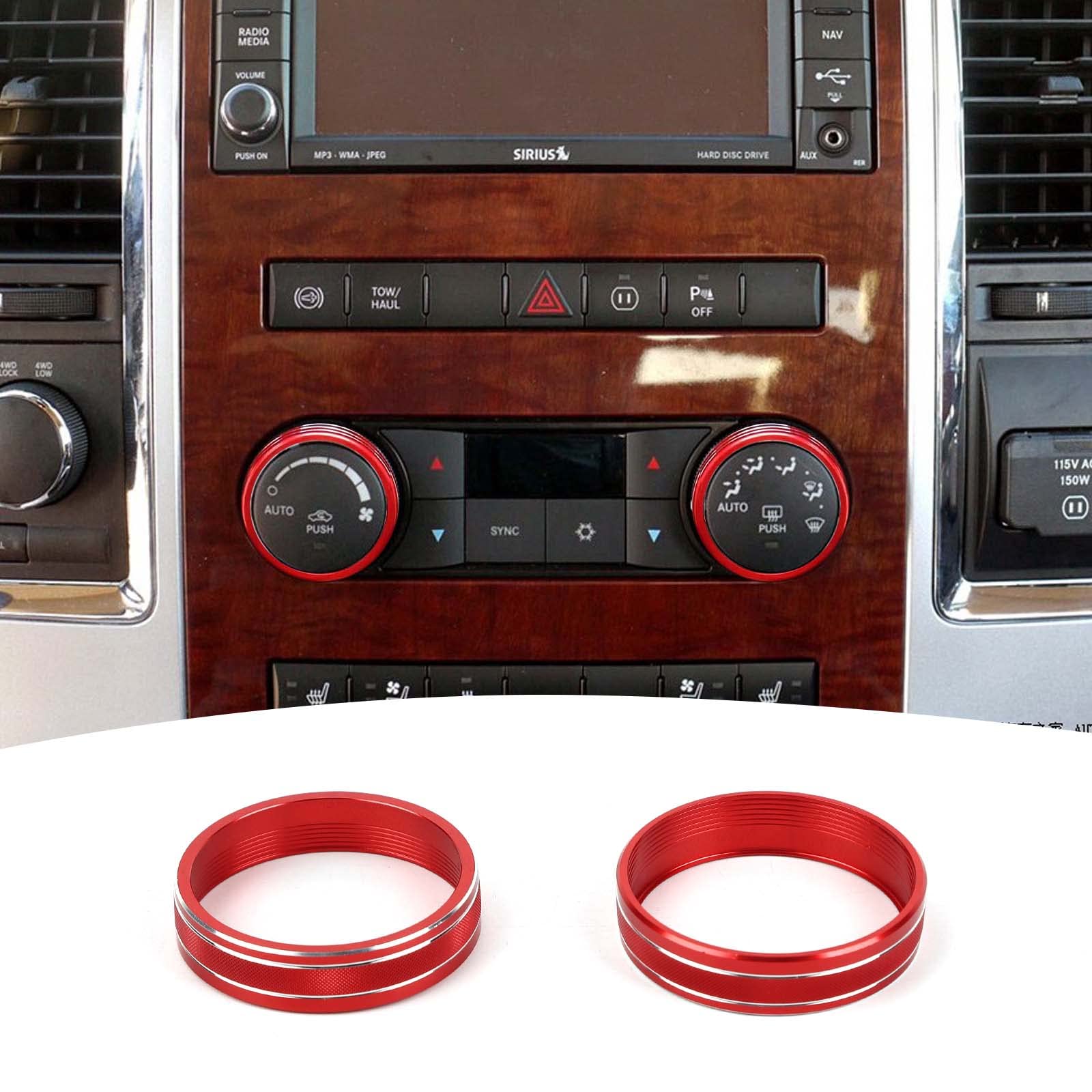 Amazon.com: PDKLIN for RAM AC Control Knob Cover Trim Ring Compatible ...