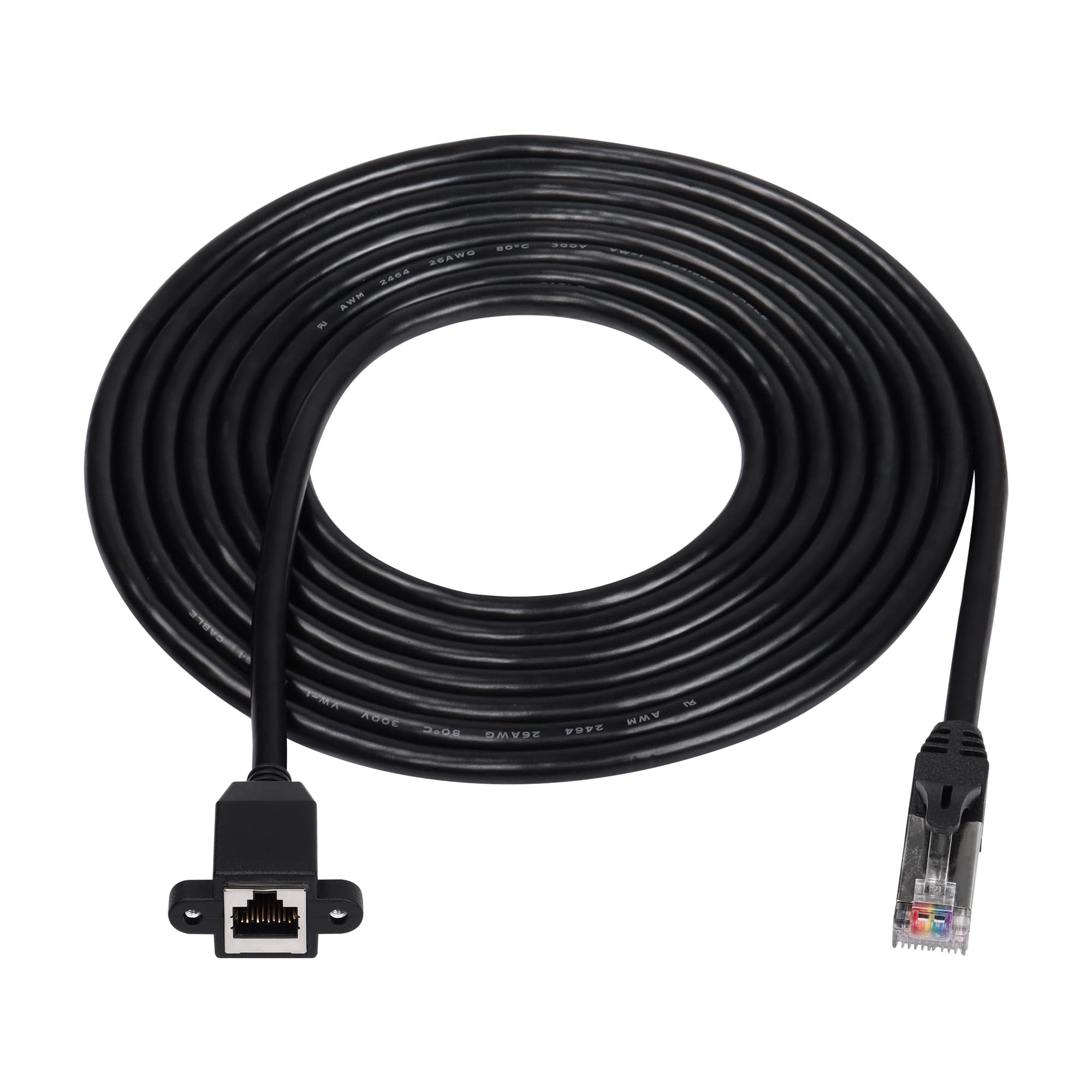 Amazon.com: CERRXIAN RJ50 10P10C Male to Female Panel Mount Extension ...