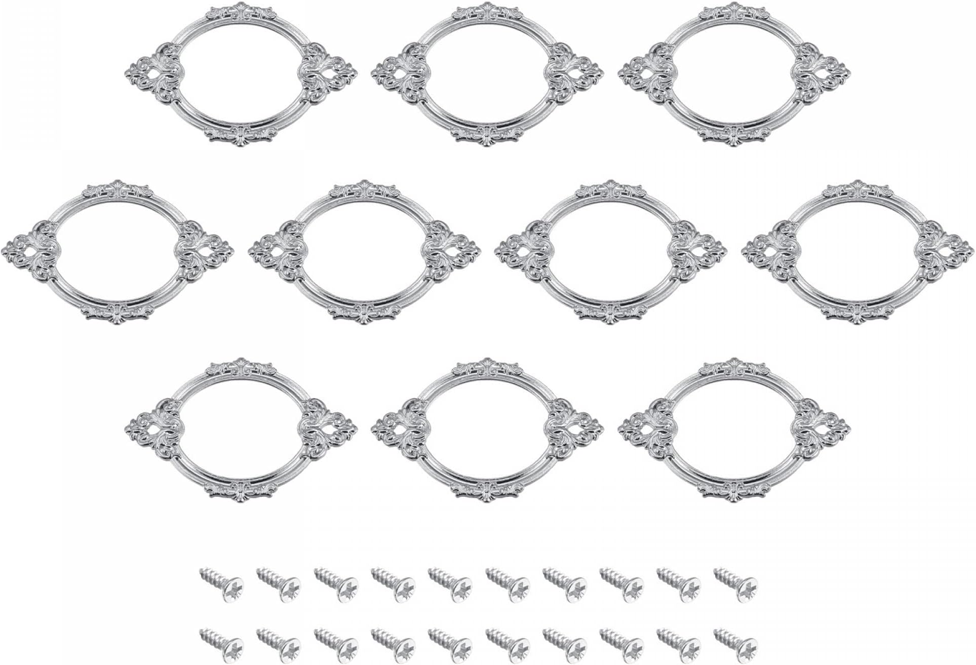 Amazon.com : uxcell Metal Label Holders, 55x43mm 12Pcs Vintage Lace-up ...