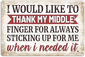 Amazon.com: Retro Tin Sign, Vintage Metal Tin Signs Retro Funny Tin ...