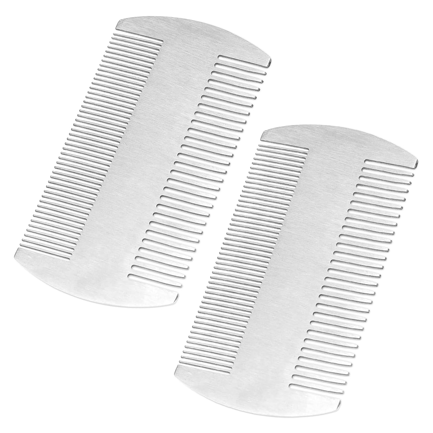 Amazon.com : Metal Comb for Men, 2 Pack Stainless Steel Beard Comb Mini ...
