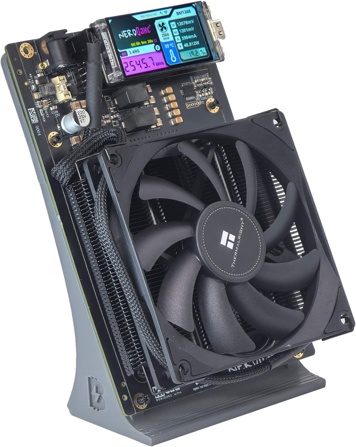 Amazon.com: Bitcoins Miner 2.4TH/s NerdQaxe 4X BM1368 ASIC 2.4G WiFi ...