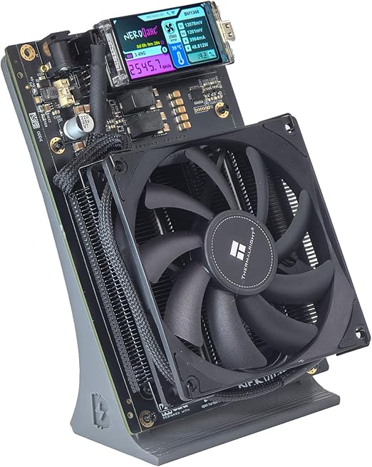 Amazon.com: Bitcoins Miner 2.4TH/s NerdQaxe 4X BM1368 ASIC 2.4G WiFi ...