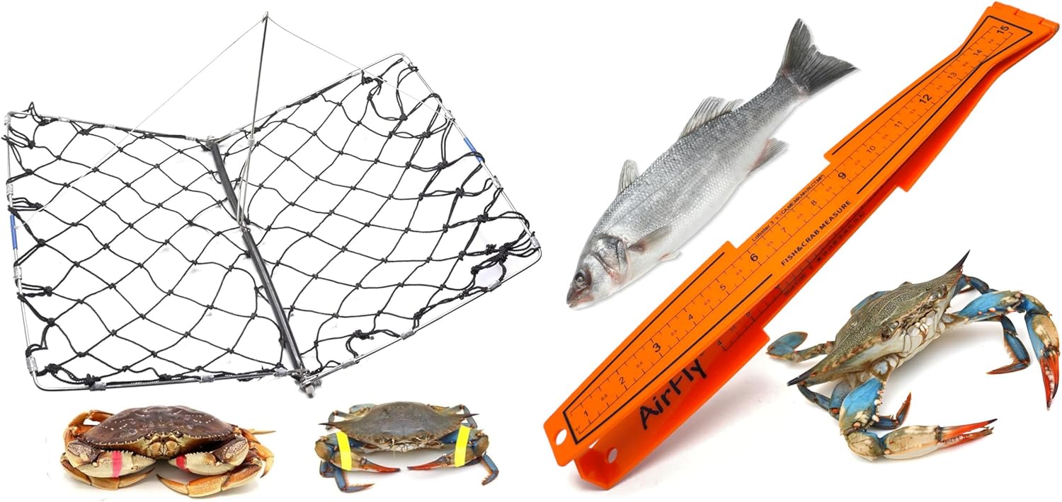 Amazon.com : AirFly Ultimate Crabbing & Measuring Kit – Foldable Crab ...
