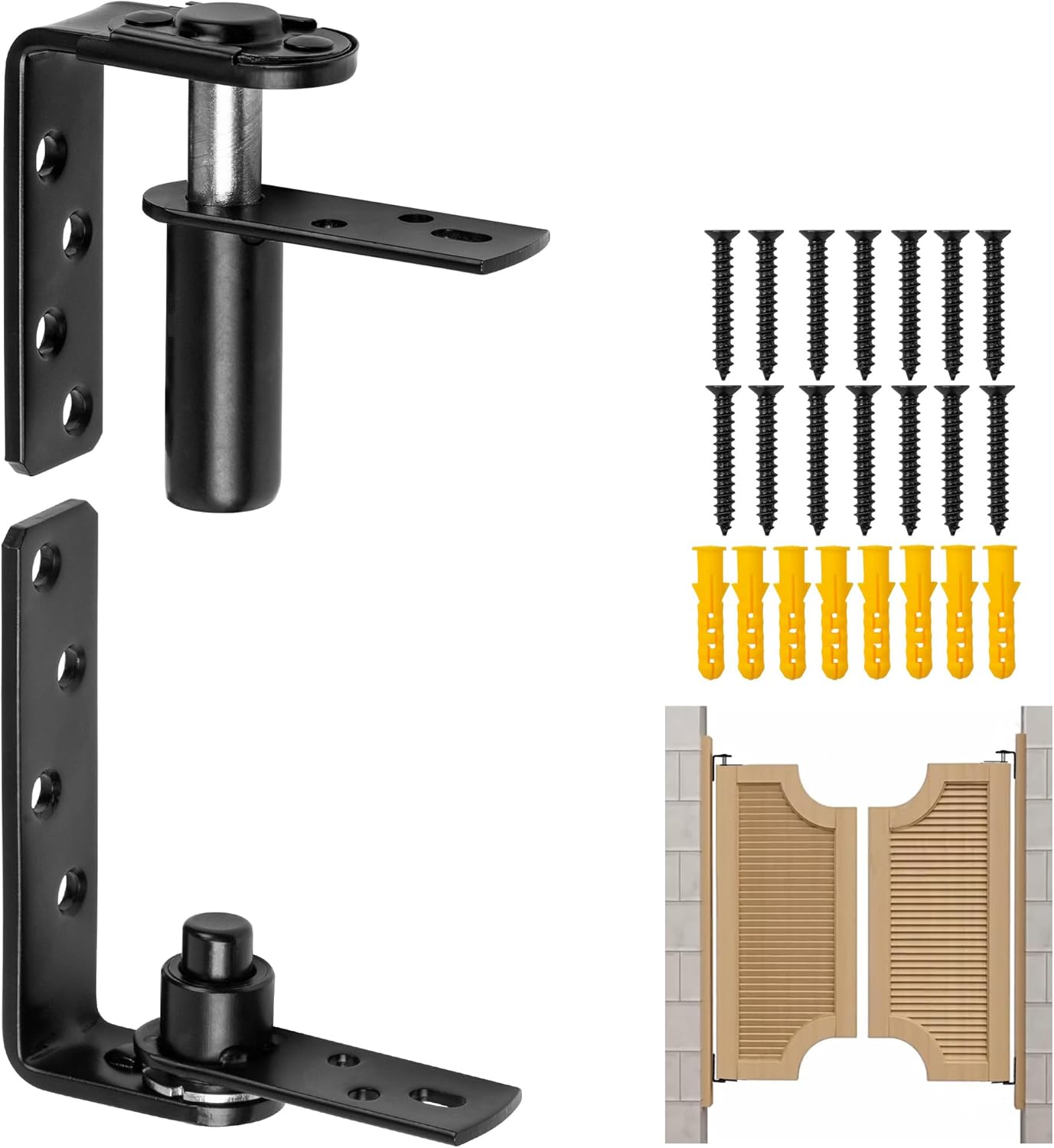 Double Swinging Saloon Door Hinges, Double Acting Gravity Self Closing ...