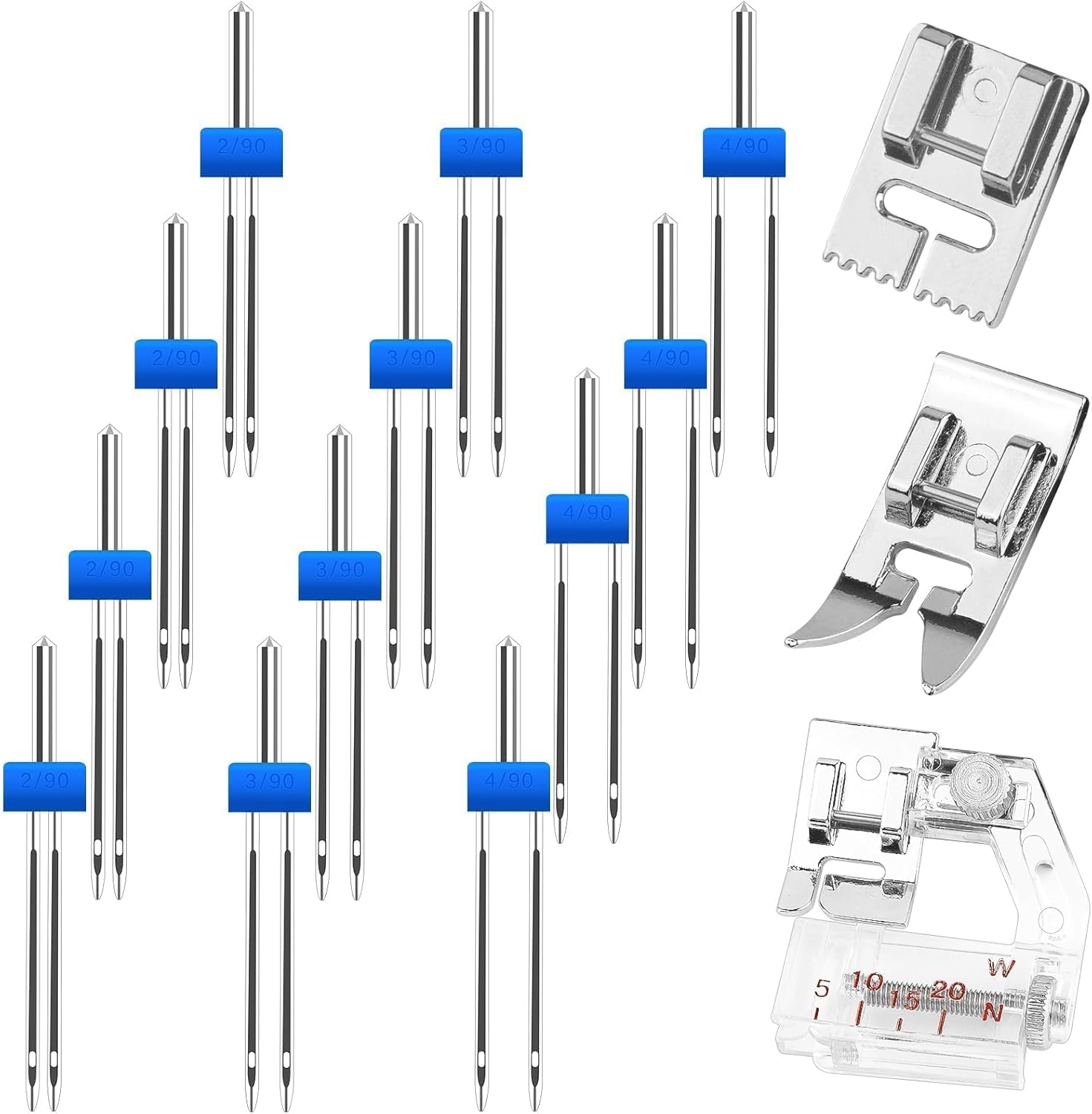 Amazon.com: 15PCS Double Needle Sewing Machine Double Needles Twin ...