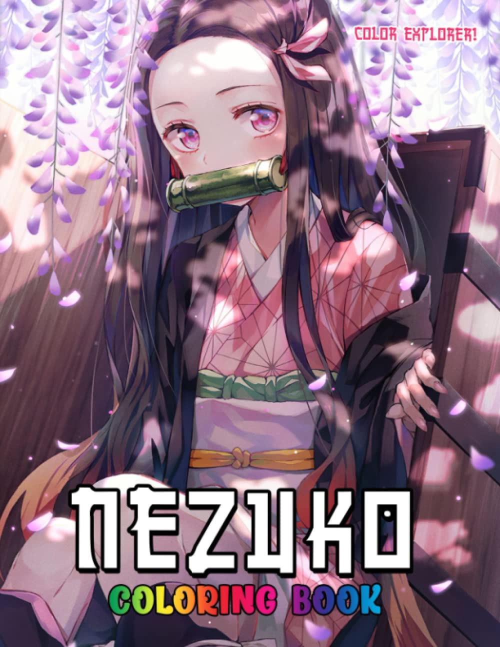 Nezuko Coloring Book Fun Anime And Manga Coloring Pages Fans ...