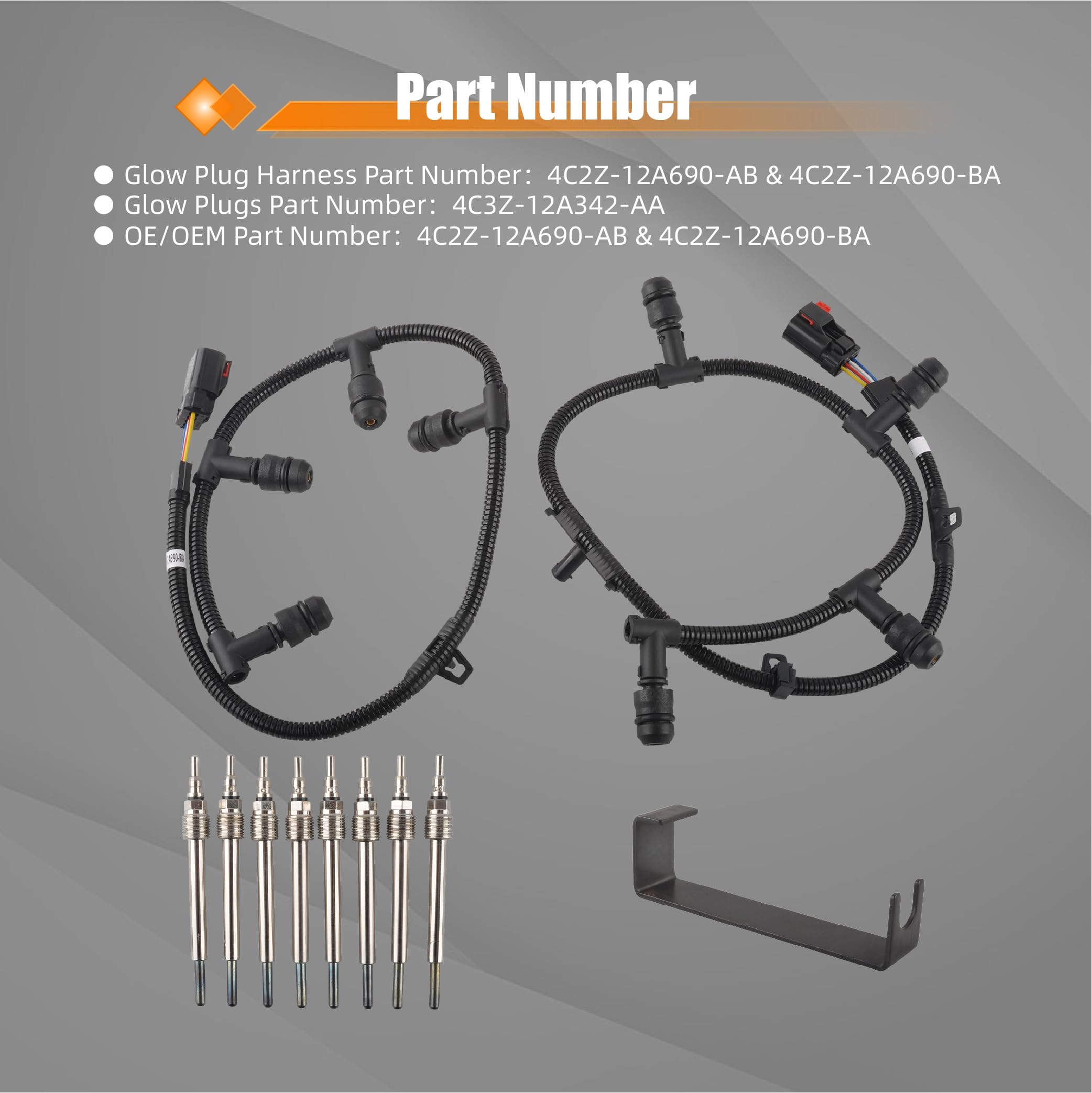Snapklik.com : Higehio Glow Plug Connector Harness Kit