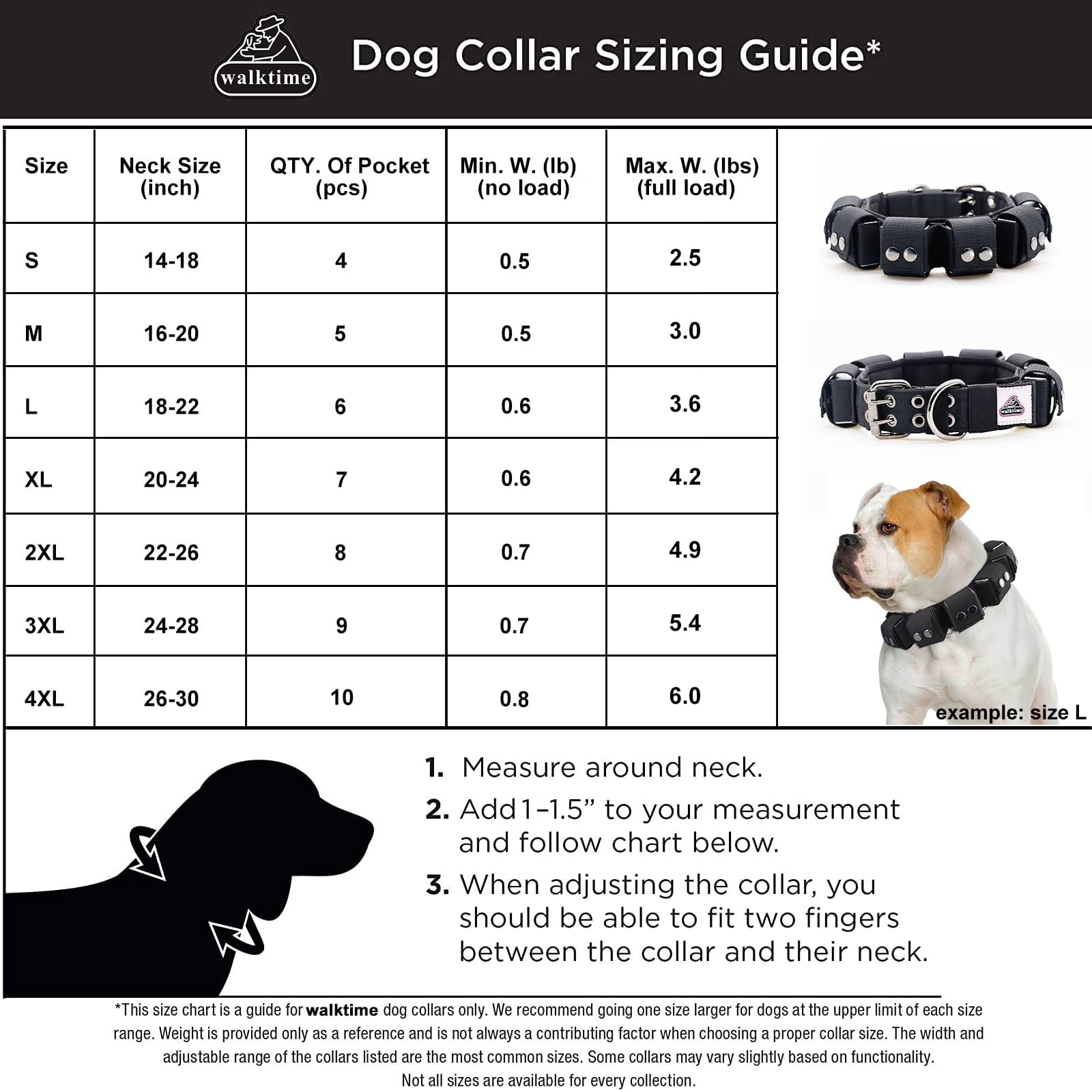 Dog Neck Size Chart Play On Dog Collar, Green, Extra Small, 3/8 Inch