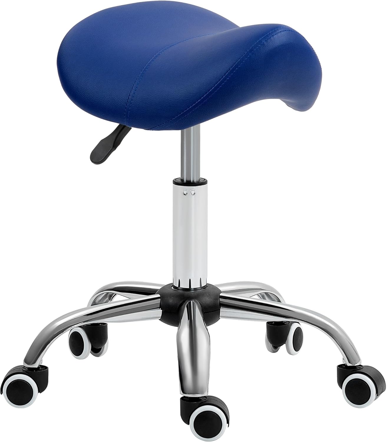 HOMCOM Cosmetic Stool 360° Rotate Height Adjustable Salon Massage Spa ...