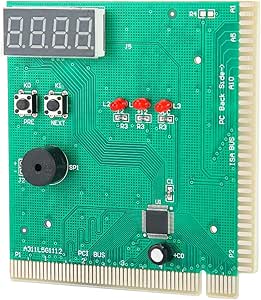 PC Motherboard Diagnostic Card, 4 Digit Analyzer Computer Motherboard ...