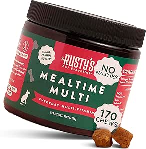 Amazon.com : Premium Dog Multivitamin Supplement (170 Chews) - Mealtime Multi - with CoQ10 ...