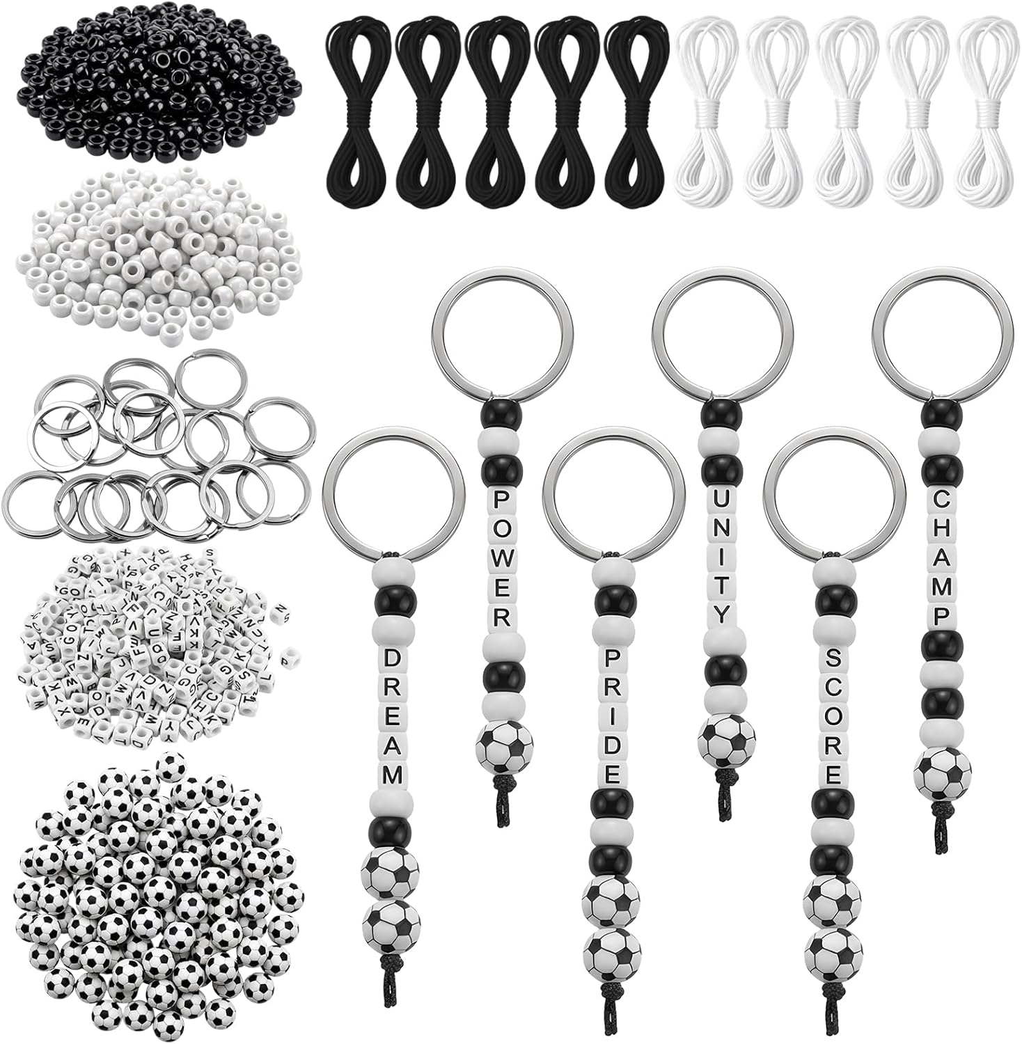 Amazon.com: 556PCS Soccer Keychain Set, Soccer Party Favors, Soccer ...