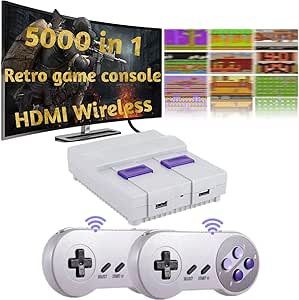 Amazon.com: Super Retro Game Console, Classic Mini Handheld Game System ...