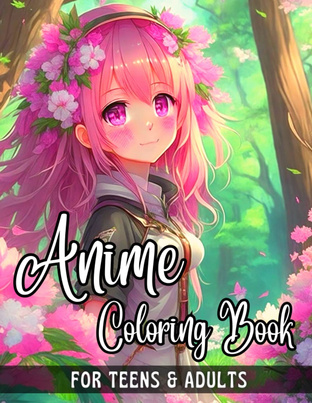 Amazon.com: Kawaii Girls: A Cute Anime Coloring Book for Adults and ...