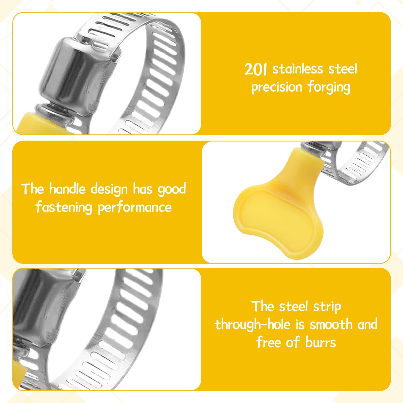 Jubilee Clips with Handle,20 PCS Jubilee Clips Assorted,Jubilee Clamp ...