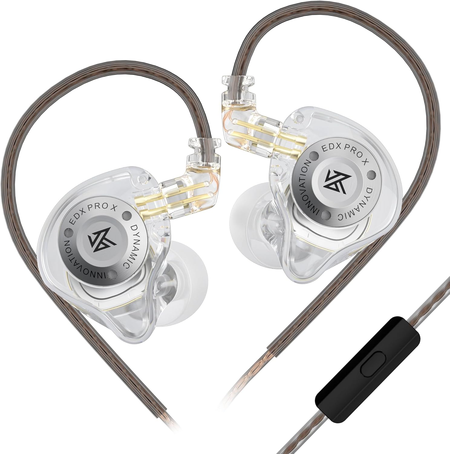 Amazon.co.jp: KZ EDX Pro X インイヤーモニターヘッドホン HiFi Stereo IEM ダイナミックドライバーイヤホン 取り外し可能なケーブル付き ディープバス ...