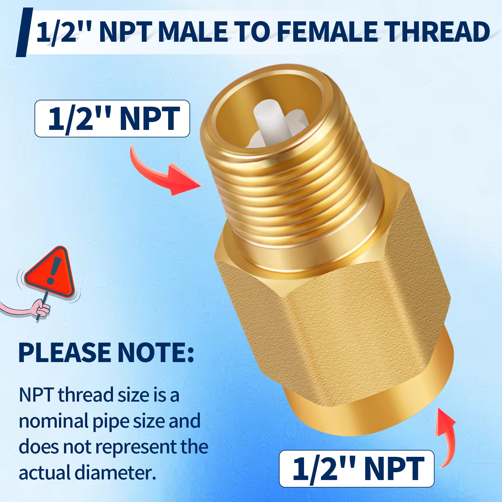 Snapklik.com : RV Water Heater Backflow Preventer, 1/2" NPT Male To ...