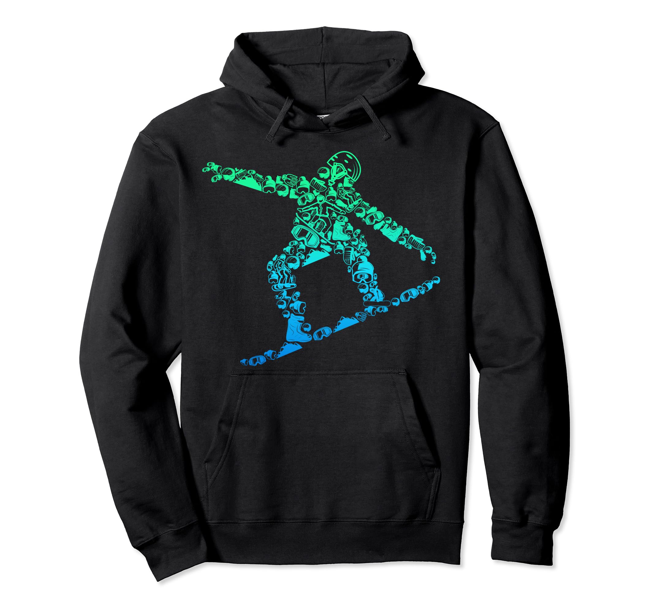 Amazon.com: Snowboard Snowboarder Snowboarding Men Boys Kids Pullover ...