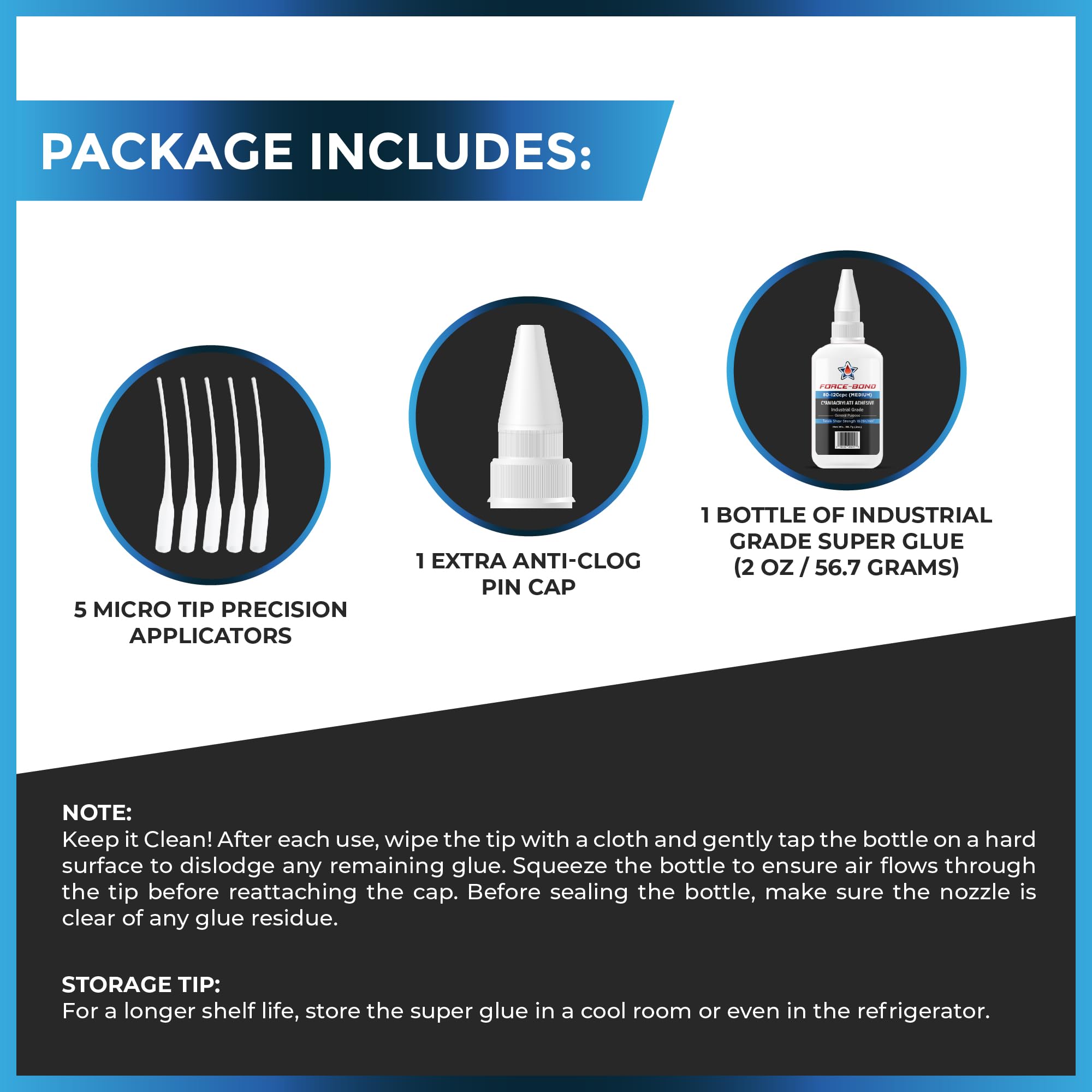 Snapklik.com : Force-Bond Industrial Super Glue Medium Viscosity Fast ...