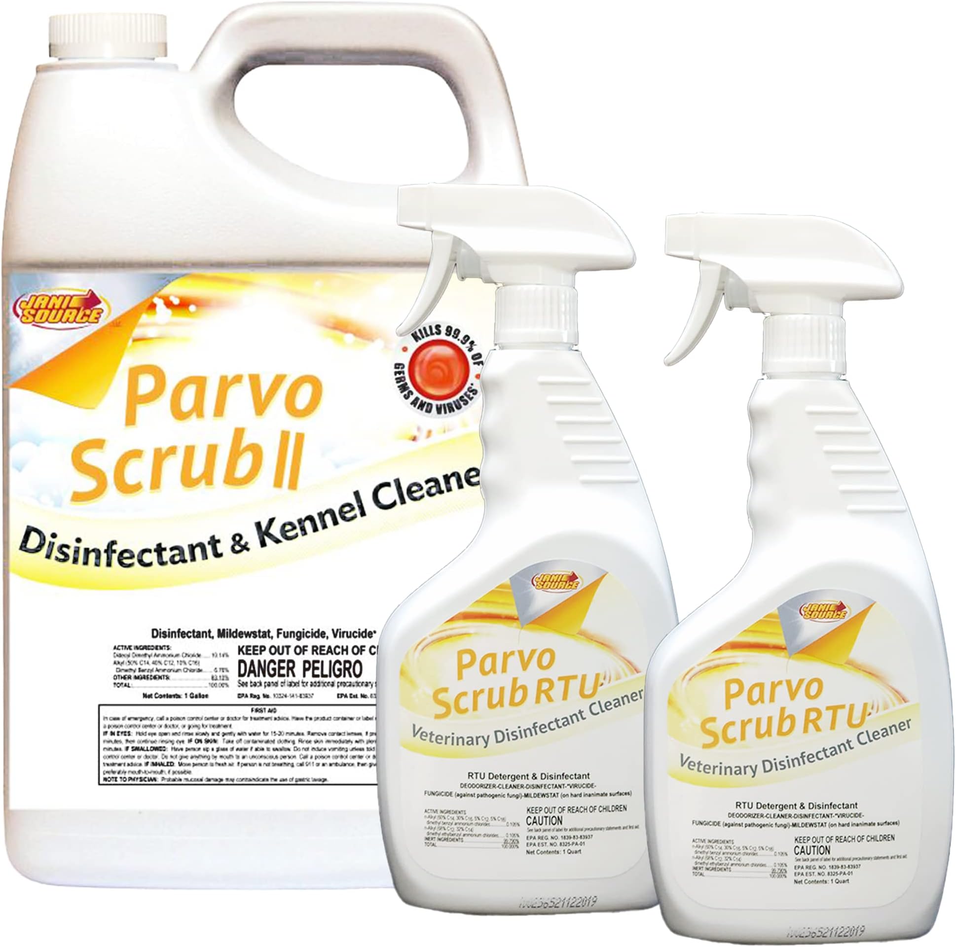 Amazon.com: Jani-Source ParvoScrub Veterinary & Kennel Disinfectant ...