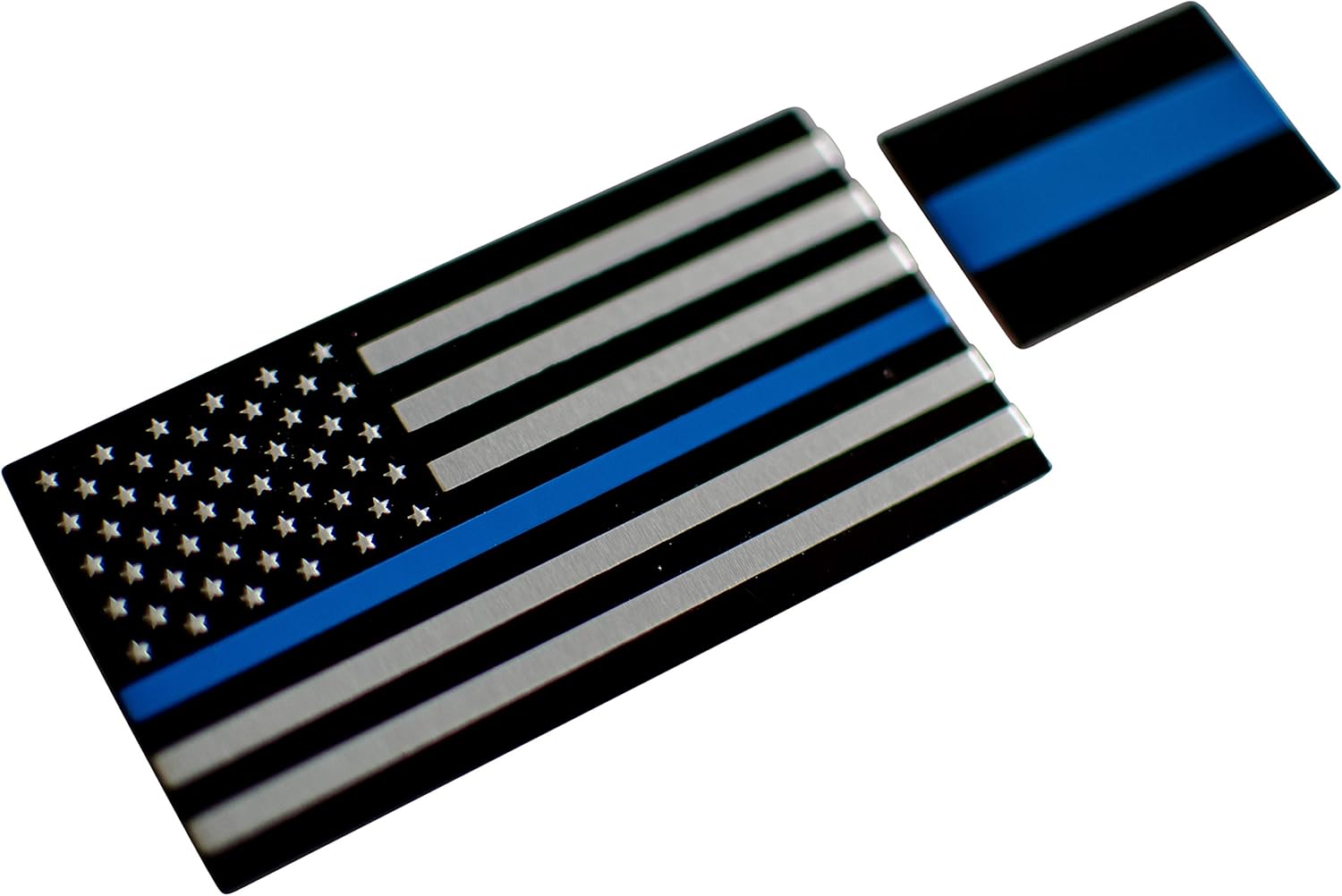 Amazon.com: Aluminum Thin Blue Line Decal & License Line Sticker Emblem ...