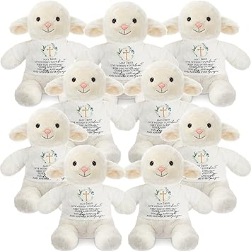 Amazon.com: Motionchic 9 Pcs 10 Inch Jesus Plush Doll Baptism Gift ...