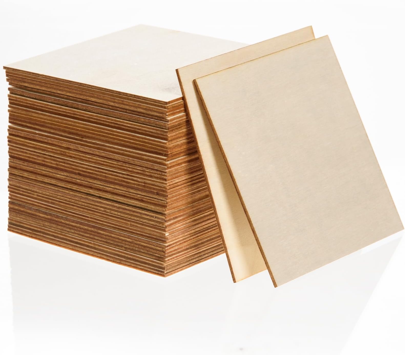 Amazon.com: 100 Pcs 4 x 4 Inch Unfinished Wood Pieces Square Unfinished ...