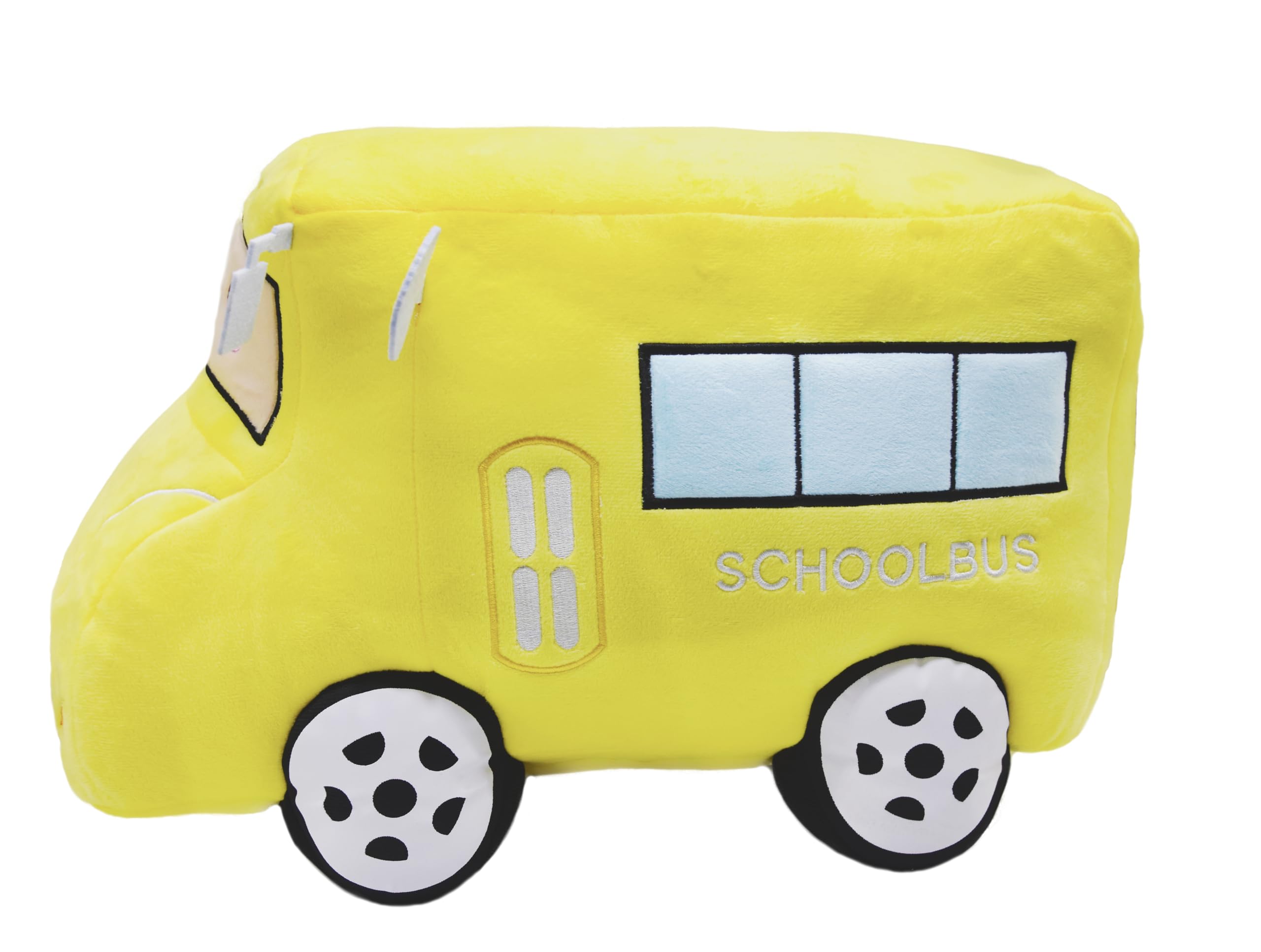 Snapklik.com : Soft Plush School Bus Stuffed Car Toy Super Cute Yellow ...