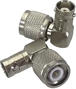 Artemisia 1pcs TNC Male Plug to BNC Female Jack Right angle RF Coaxial Adapter Connector Wire ...